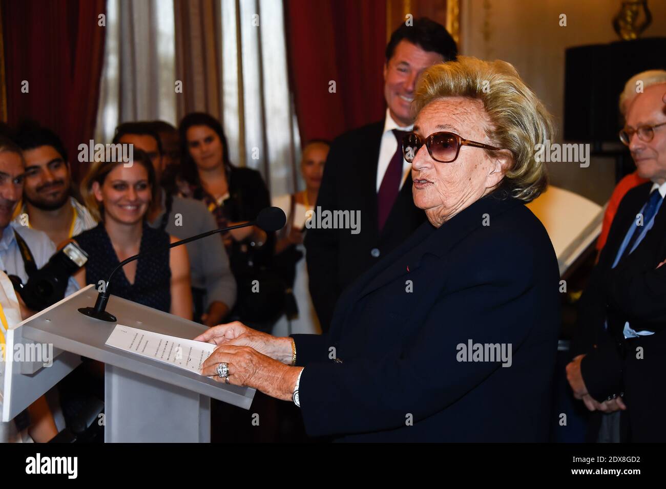 Former French first lady Bernadette Chirac receives the "Honorary ...