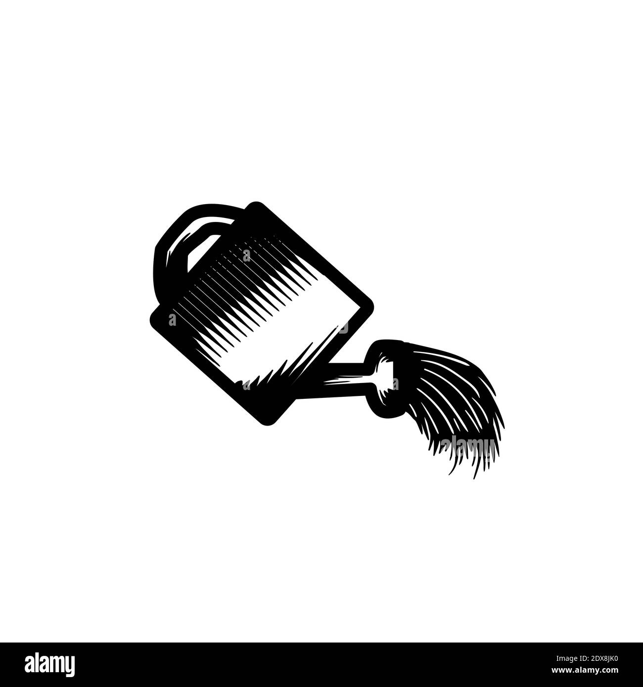 Hand draw object spring Black and White Stock Photos & Images - Alamy
