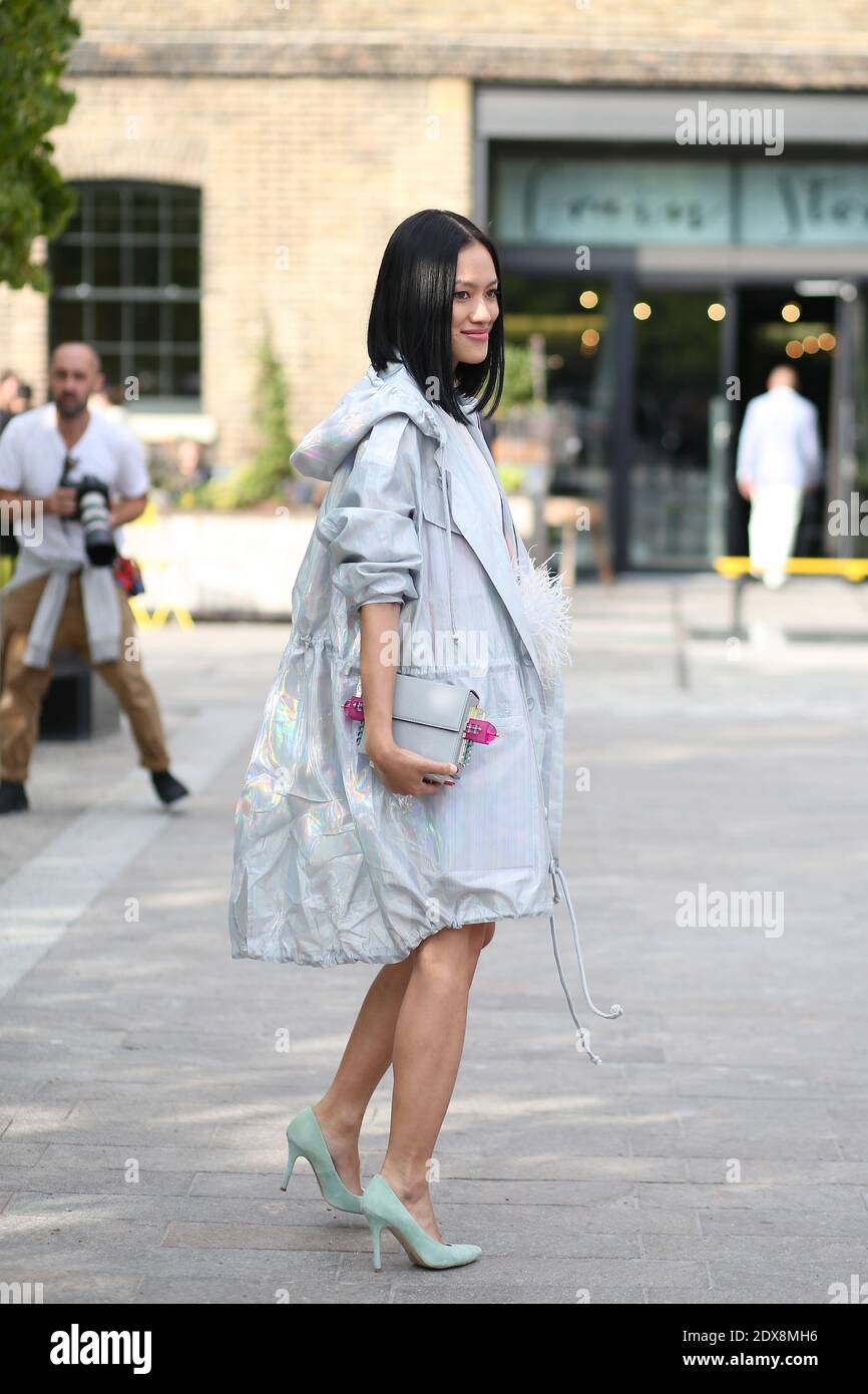 Tiffany Hsu attending Paul Smith Ready-to-Wear Spring-Summer 2015 show ...
