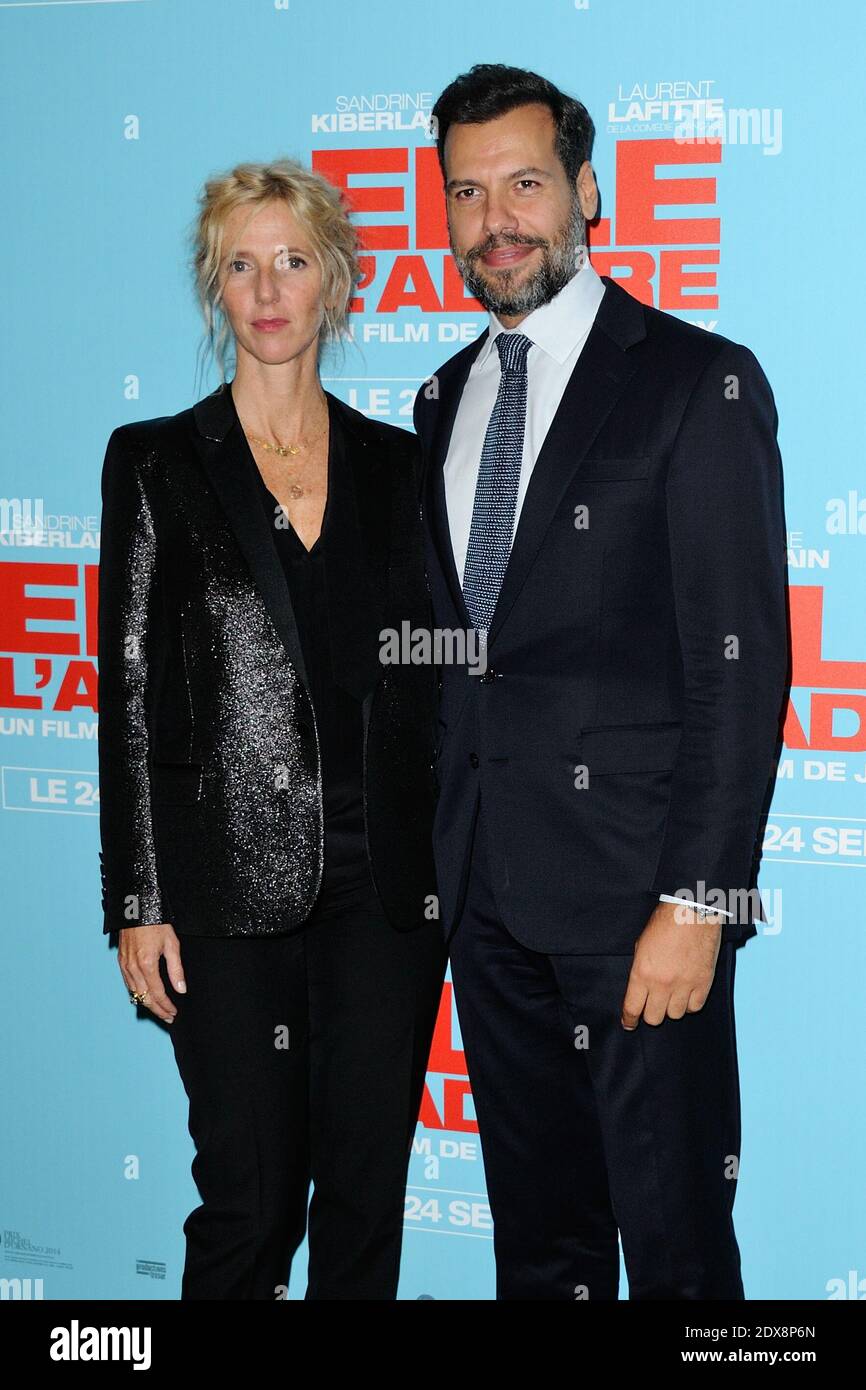 Sandrine Kiberlain and Laurent Lafitte attending the Elle l'Adore ...