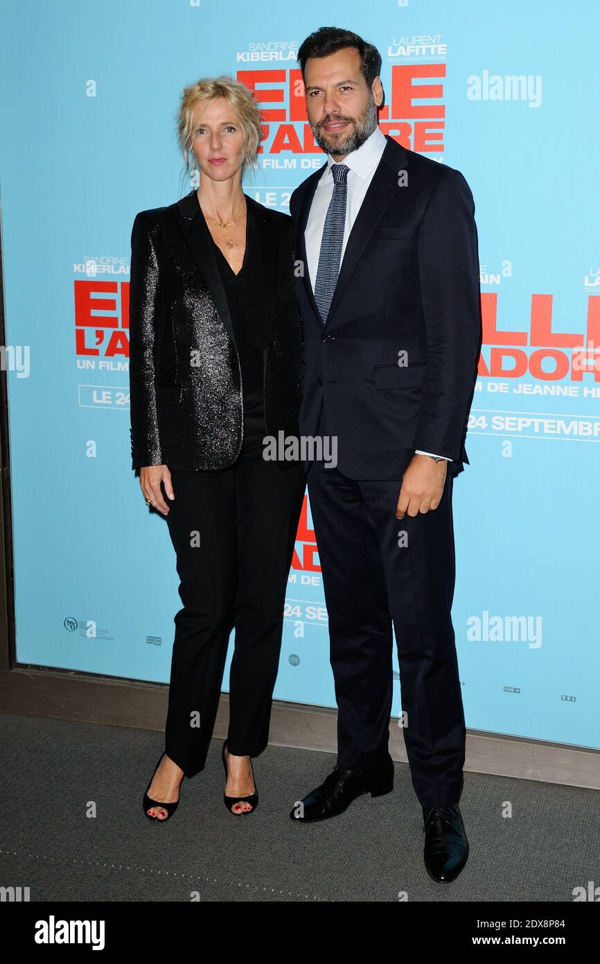 Sandrine Kiberlain and Laurent Lafitte attending the Elle l'Adore ...