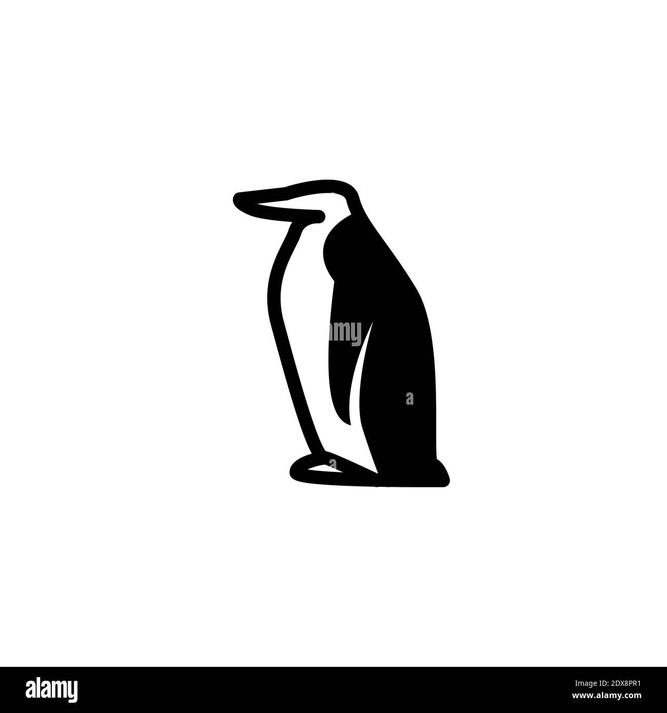 Simple penguin Black and White Stock Photos & Images - Alamy