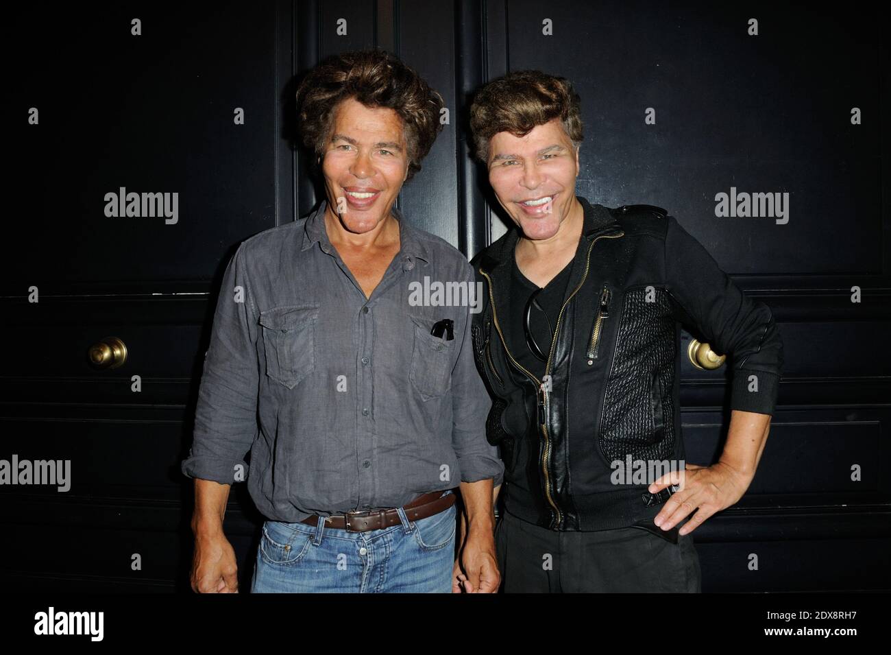 Igor and Grichka Bogdanoff attending the Vogue Fashion Night in Paris ...