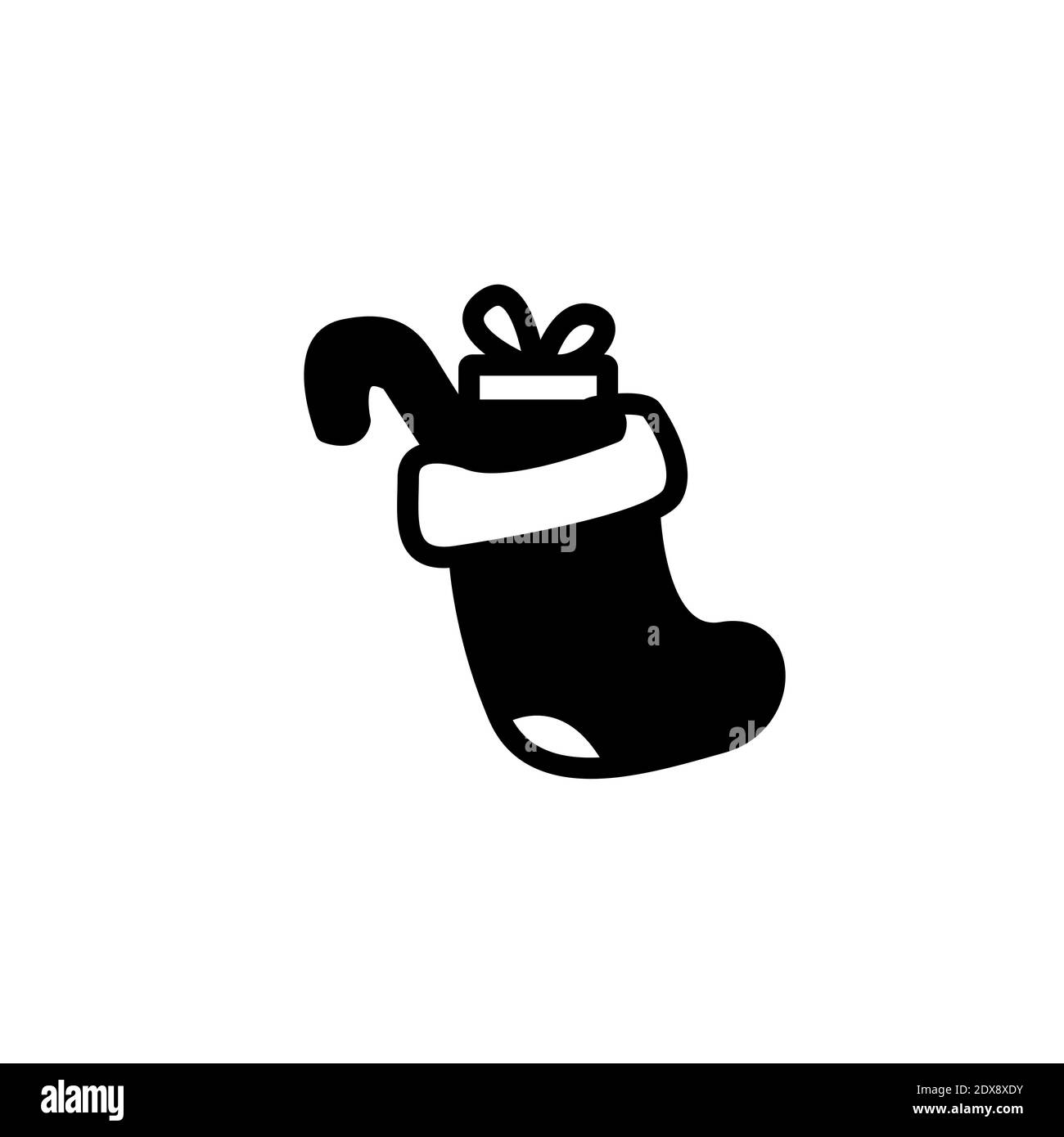 Christmas deer hat flat Black and White Stock Photos & Images - Alamy