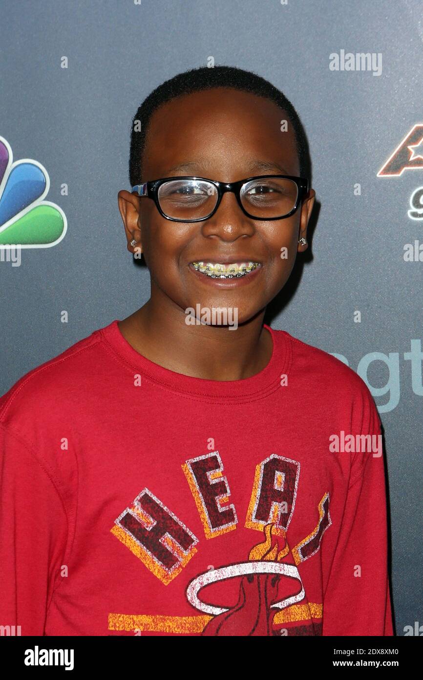 Quintavious Johnson poses at the finale of America's Got Talent at ...