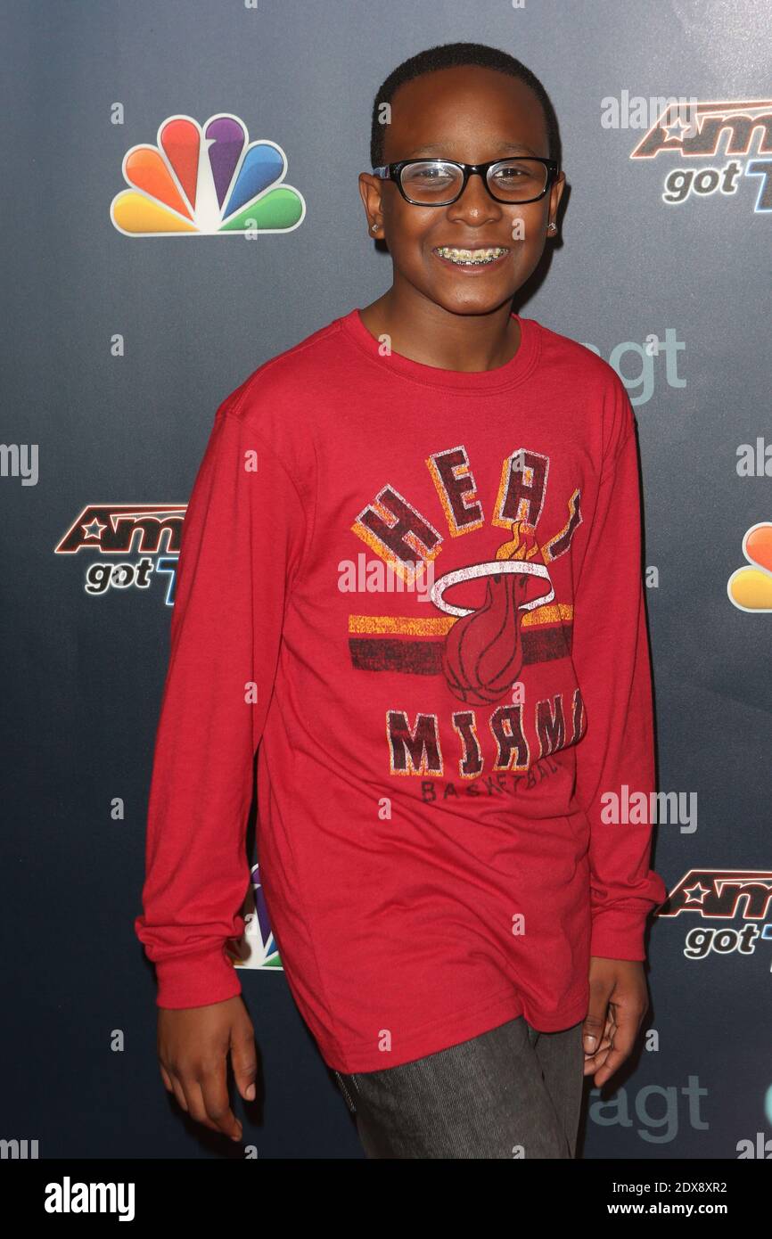 Quintavious Johnson poses at the finale of America's Got Talent at ...