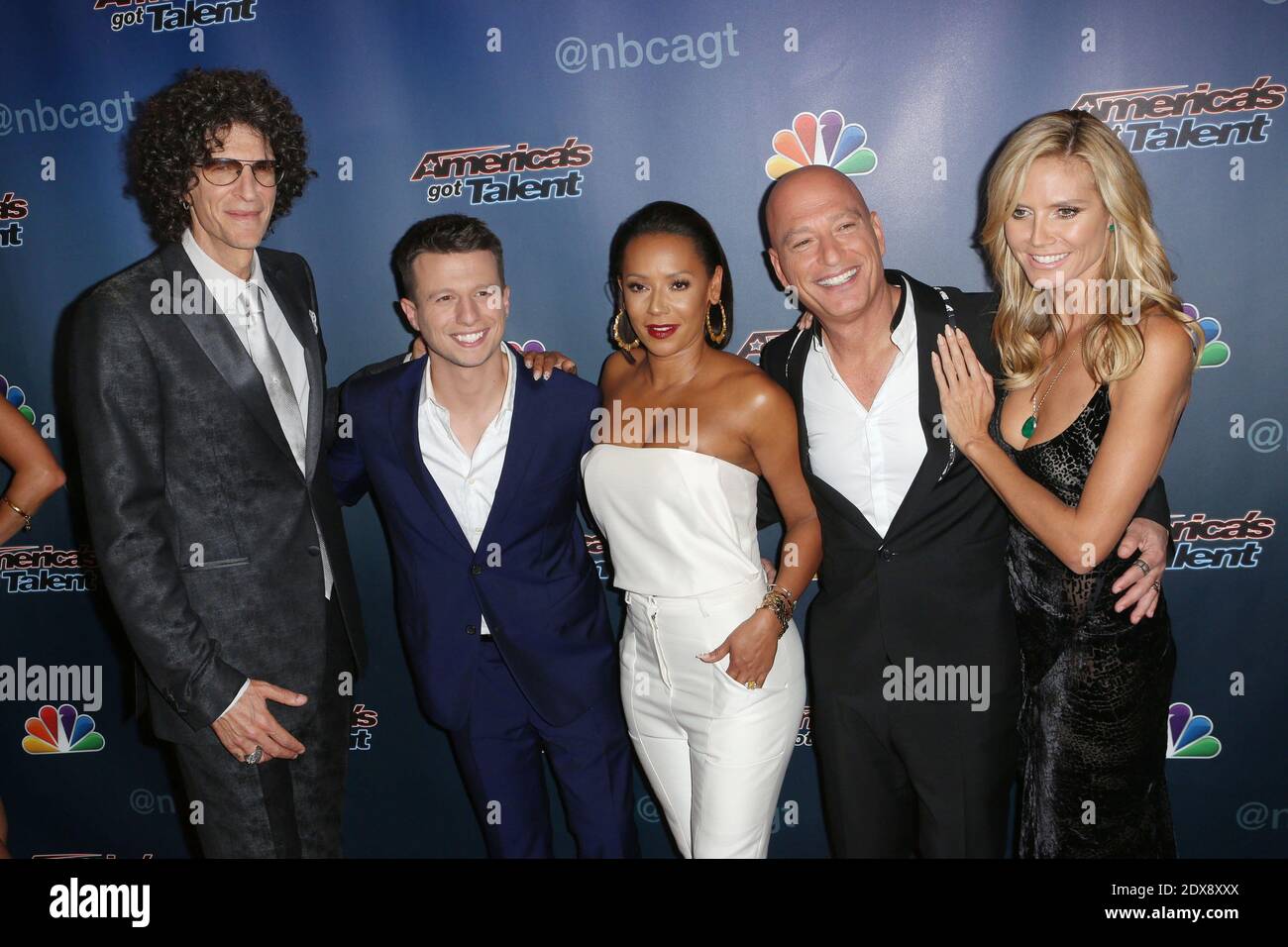 Howard Stern, xx, Mel B, Howie Mandel and Heidi Klum poses at the ...