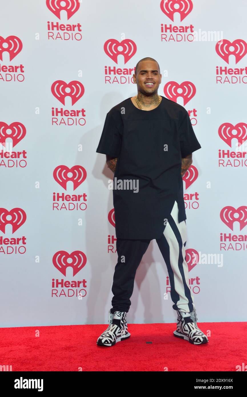 Recording artist Chris Brown attends the 2014 iHeartRadio Music ...