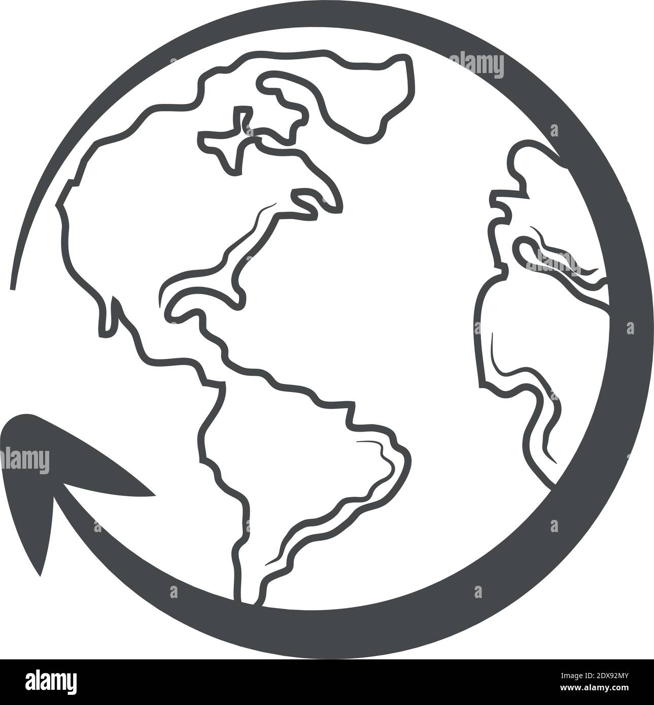 Map arrow africa south america hi-res stock photography and images - Alamy