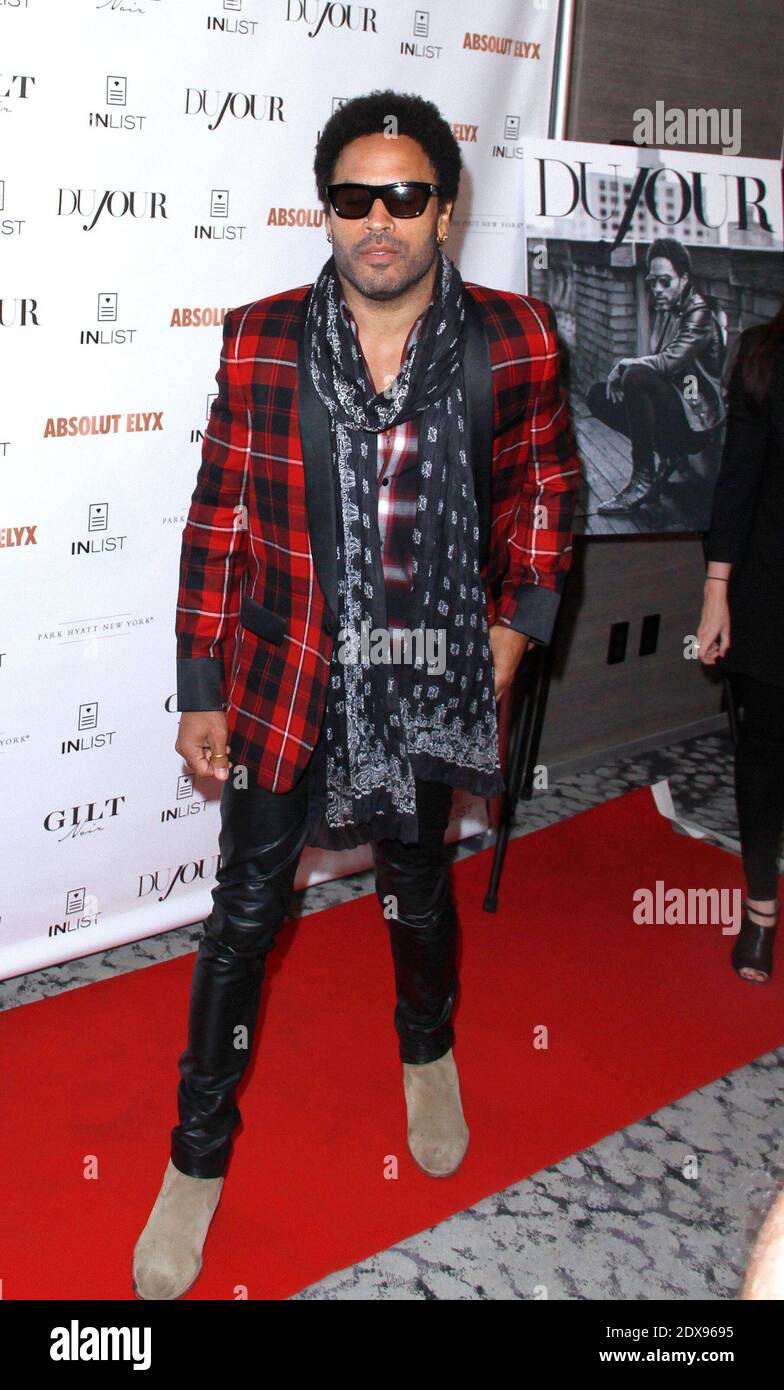 Lenny Kravitz appears to celebrate his Strut album release and DuJour ...