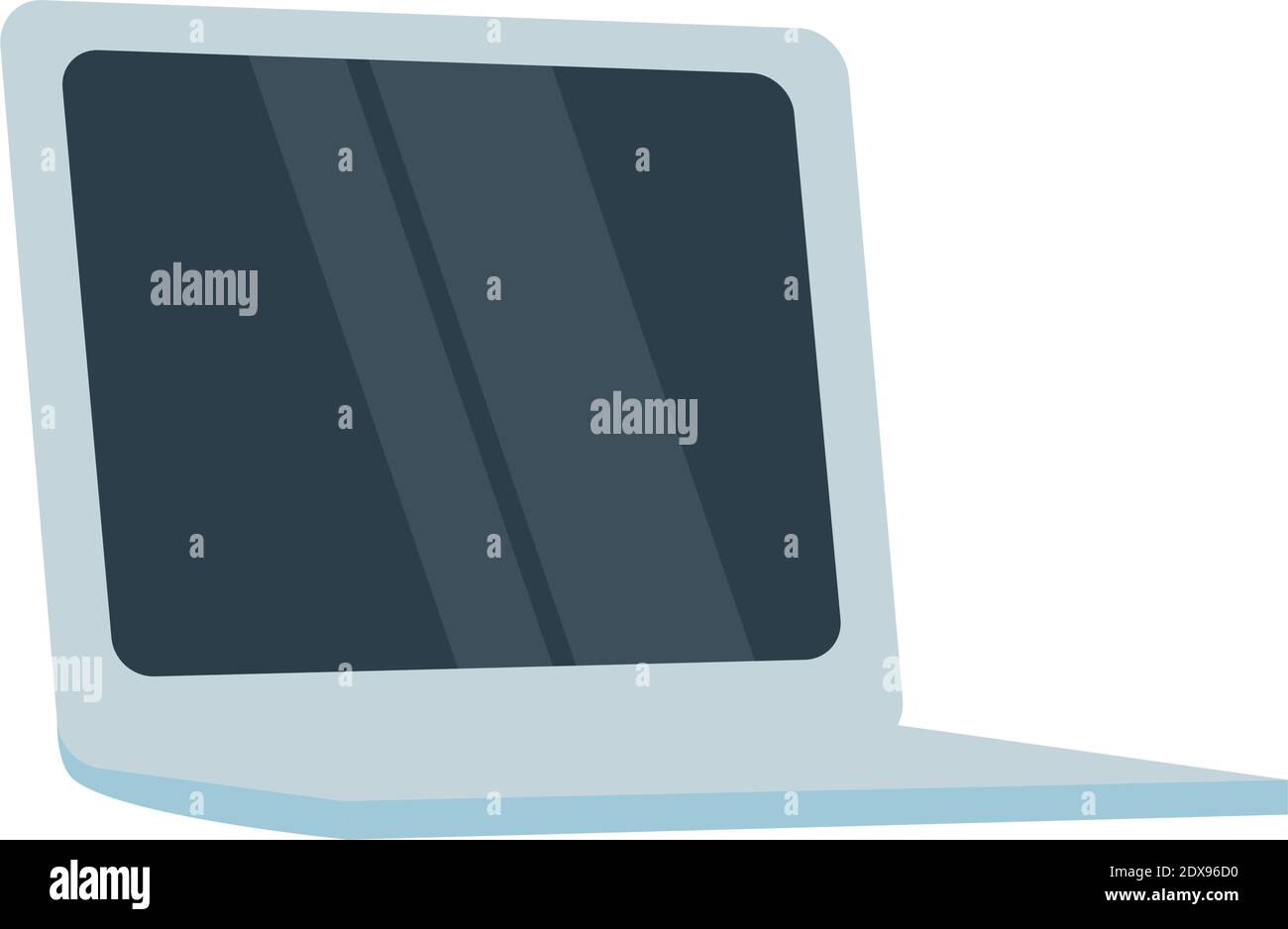 laptop computer icon over white background, colorful design, vector ...