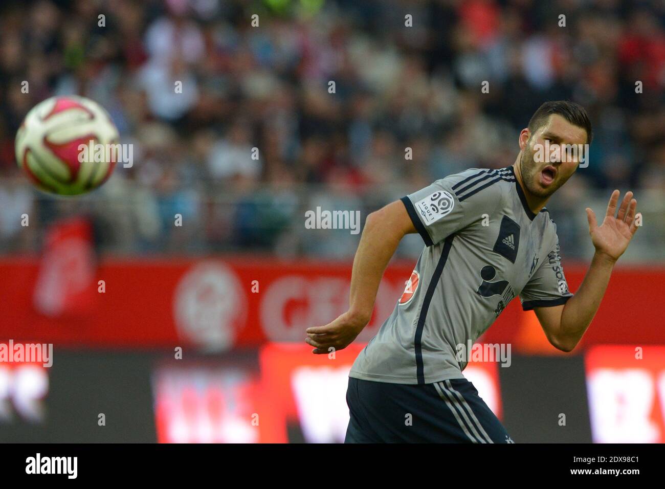 OM's Andre-Pierre Gignac during the French First League soccer match ...
