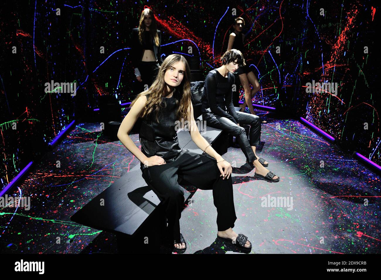 Models display creations by designer Cecilia Bonstrom for Zadig et ...