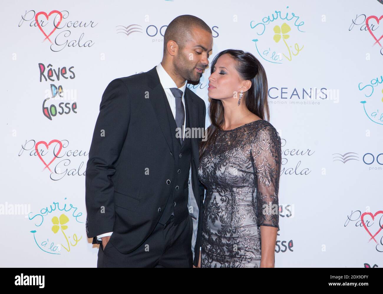 Tony Parker and his wife Axelle Francine at the 9th annual 'Par Coeur ...