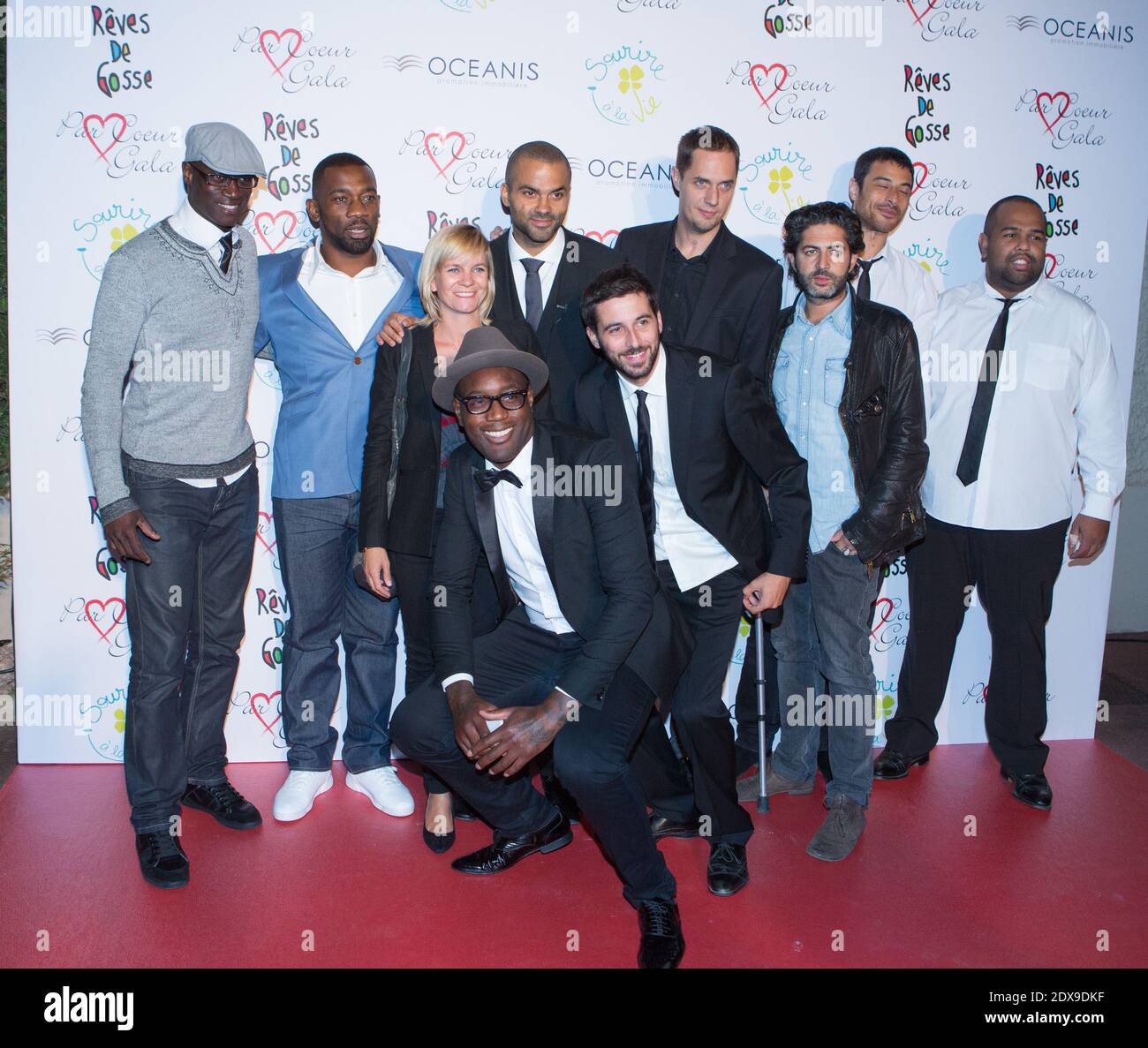Tony Parker and his guests at the 9th annual 'Par Coeur' charity gala ...