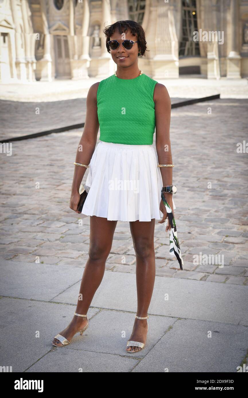 Shala Monroque arriving at the Dior Spring-Summer 2015 Ready-To-Wear ...