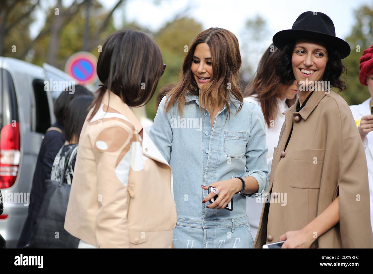 Christine Centenera and Yasmin Sewell arriving at Chloe Ready-to-Wear ...