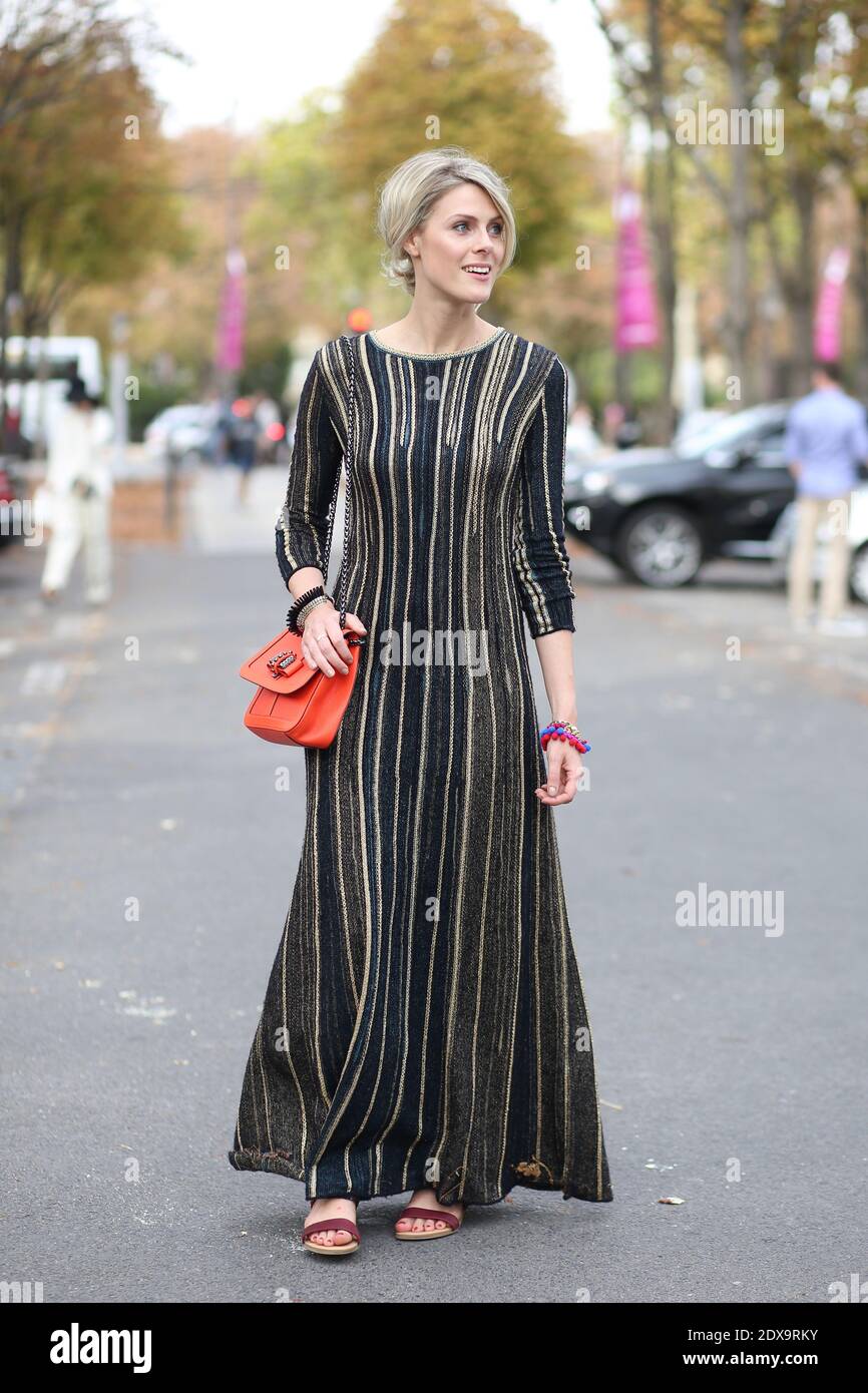 Sofie Valkiers arriving at Chloe Ready-to-Wear Spring-Summer 2015 show ...