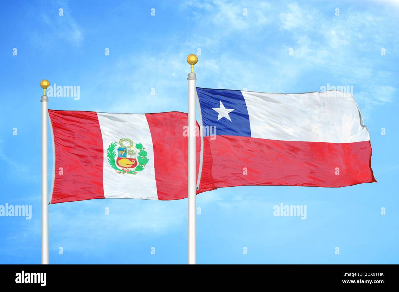 Peru chile flag hi-res stock photography and images - Alamy