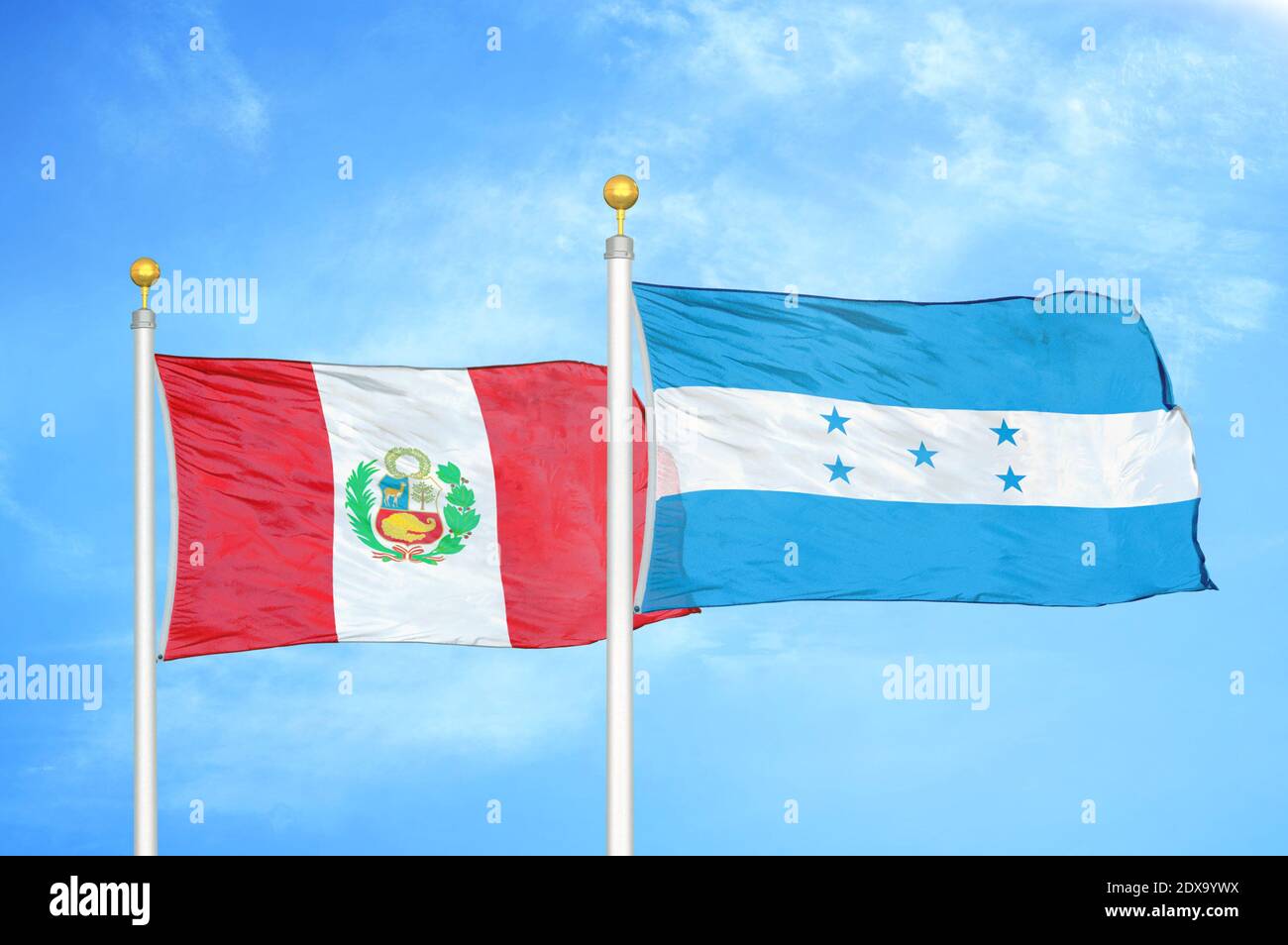 Honduras peru flag hi-res stock photography and images - Alamy