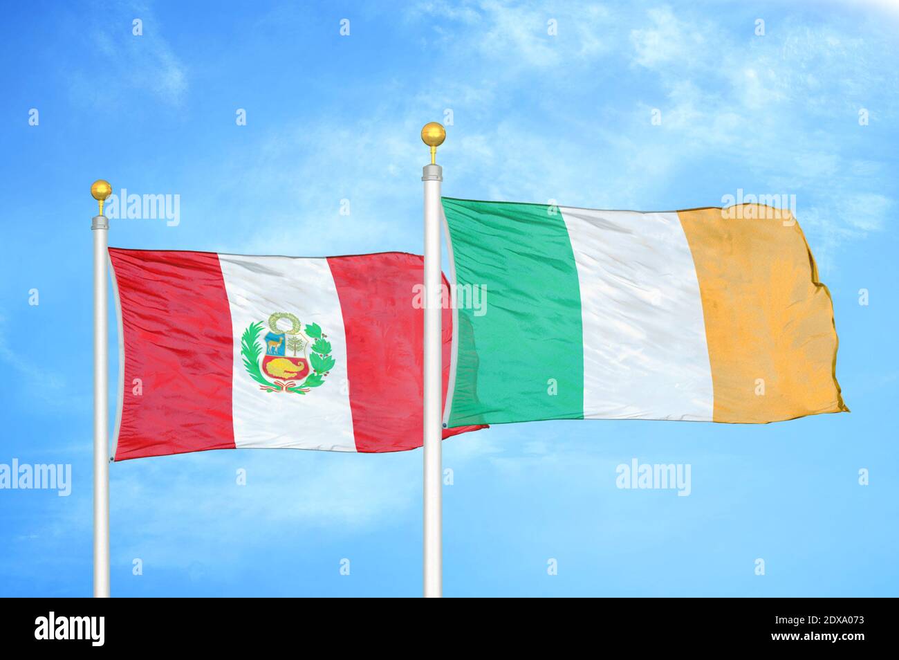 Peru ireland flag hi-res stock photography and images - Alamy