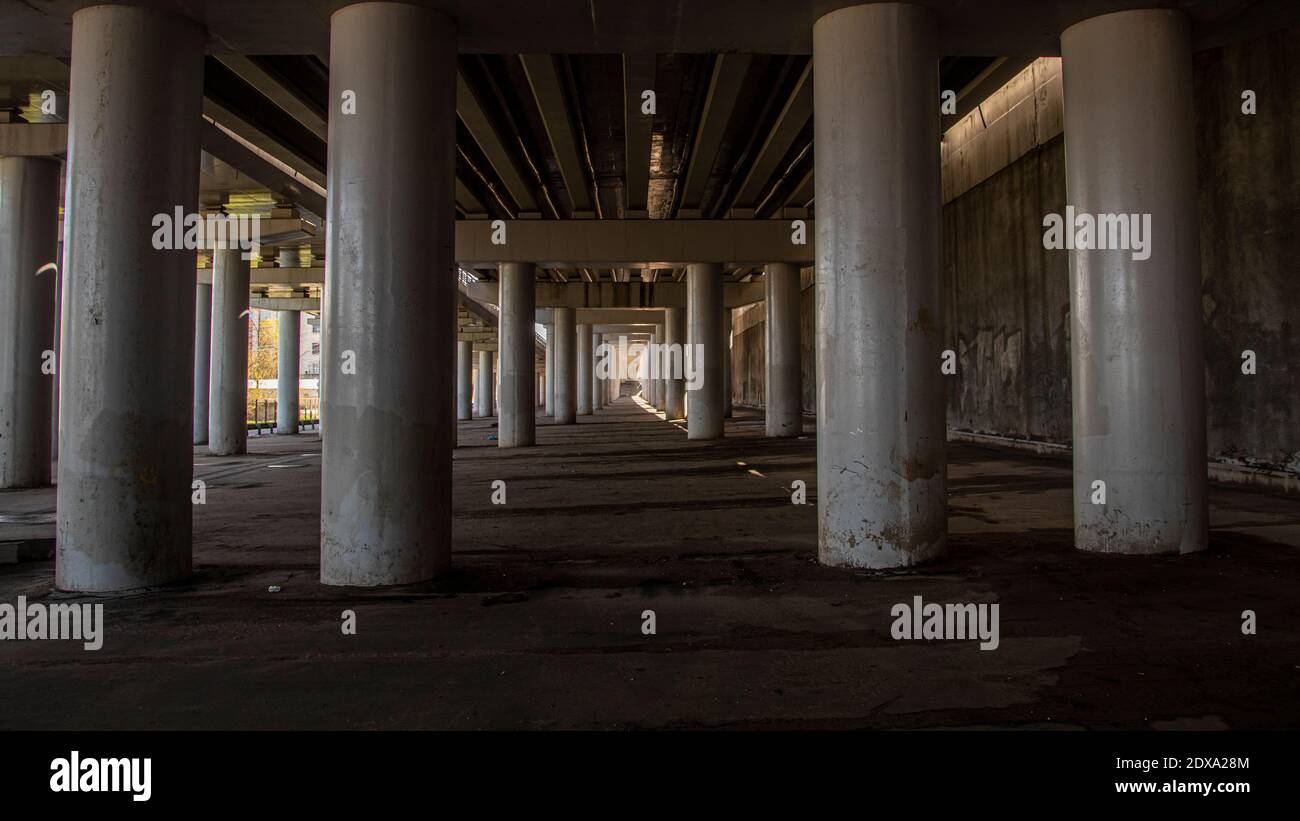 Underneath building corridor hi-res stock photography and images - Alamy