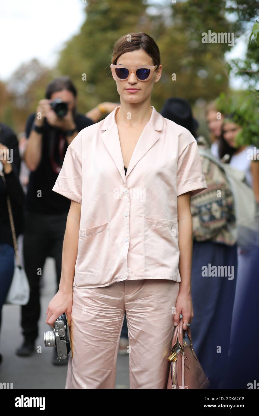 Hanneli Mustaparta arriving at Chloe Ready-to-Wear Spring-Summer 2015 ...