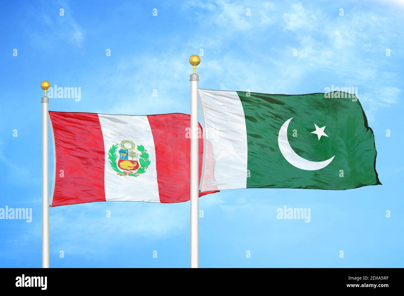 Pakistan peru flag hi-res stock photography and images - Alamy