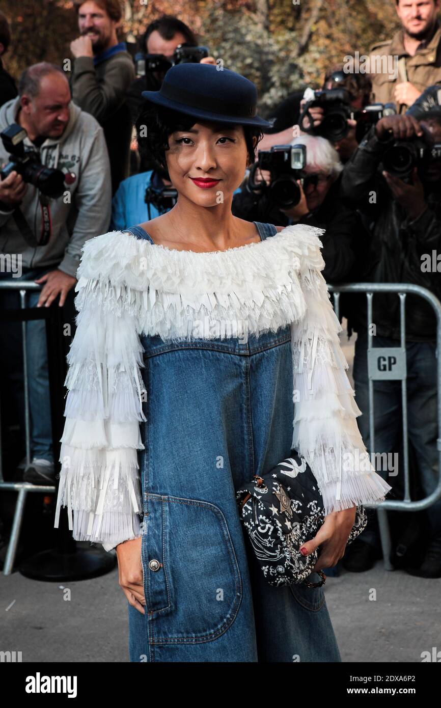 Sheila Sim attending Chanel's Spring-Summer 2015 Ready-To-Wear ...