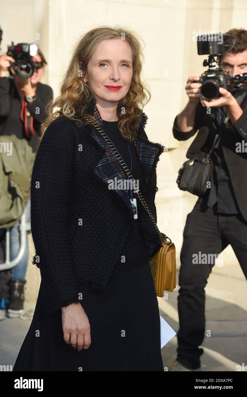 Julie Delpy attending Chanel's Spring-Summer 2015 Ready-To-Wear ...