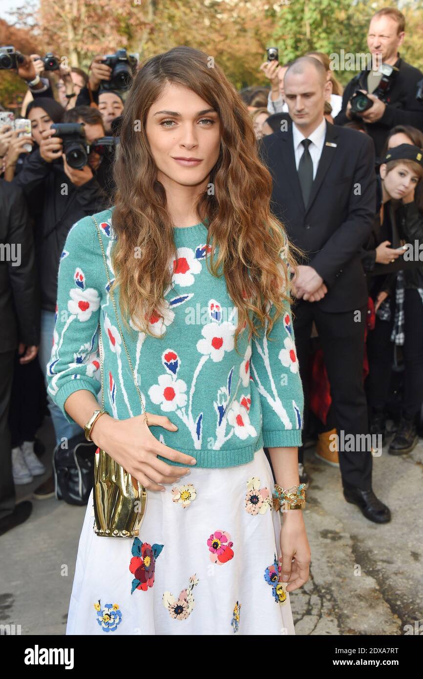 Elisa Sednaoui attending Chanel's Spring-Summer 2015 Ready-To-Wear collection show held at Grand ...