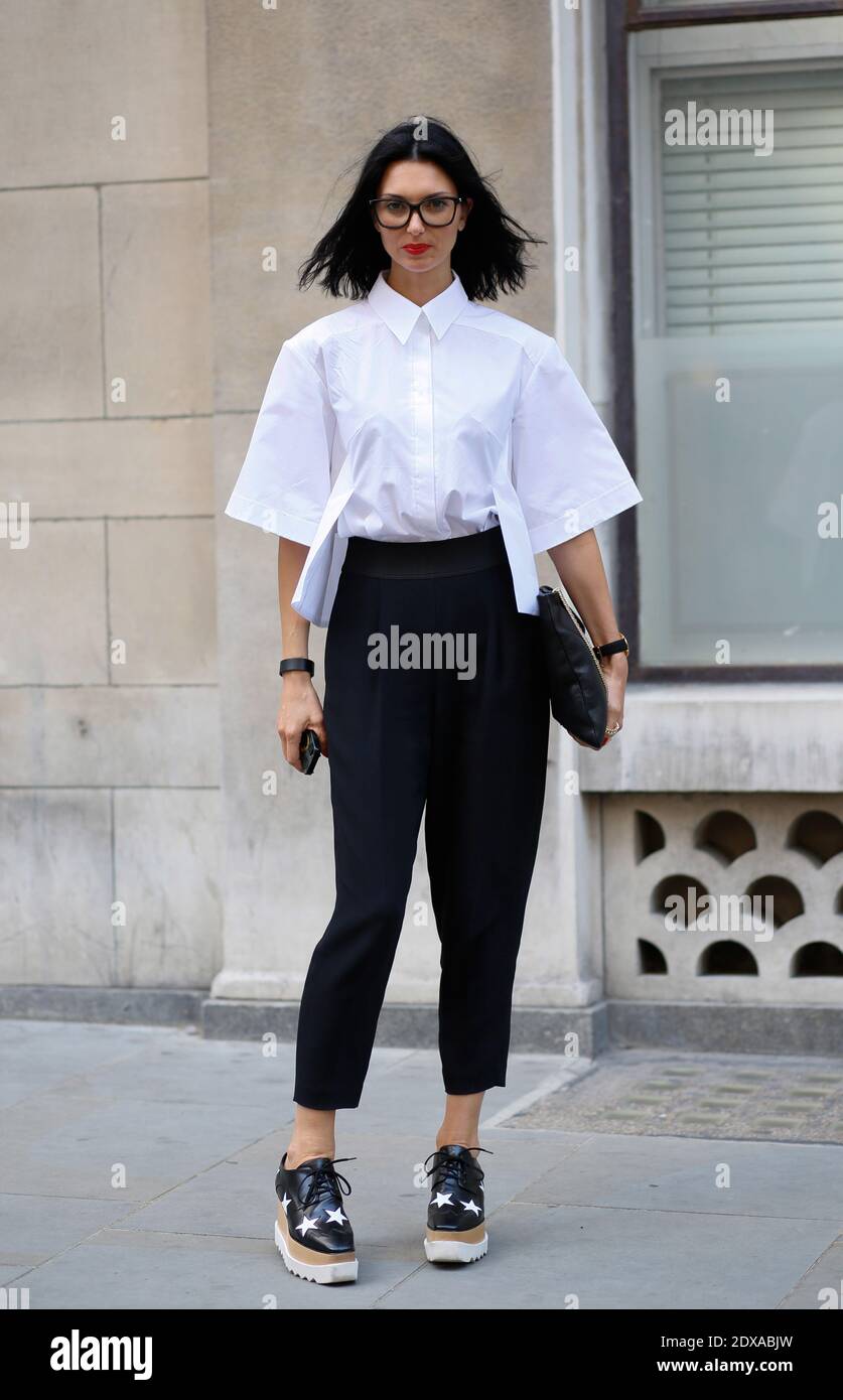 street style, Olga Stepanenko, fashionista, at BFC Courtyard Show Space ...