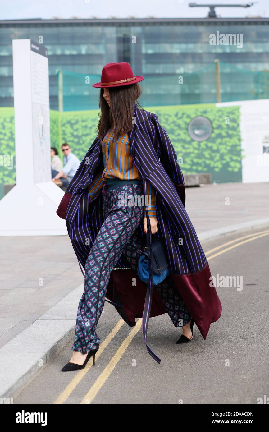 Doina Ciobanu, blogger, before Paul Smith fashion show, spring-summer ...