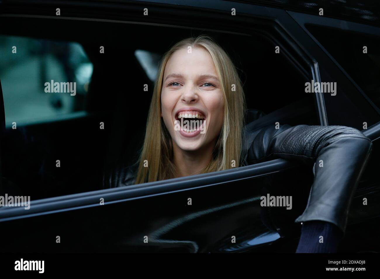 Lina Berg, model, during Peter Pilotto, Ready-to-Wear Spring-Summer ...