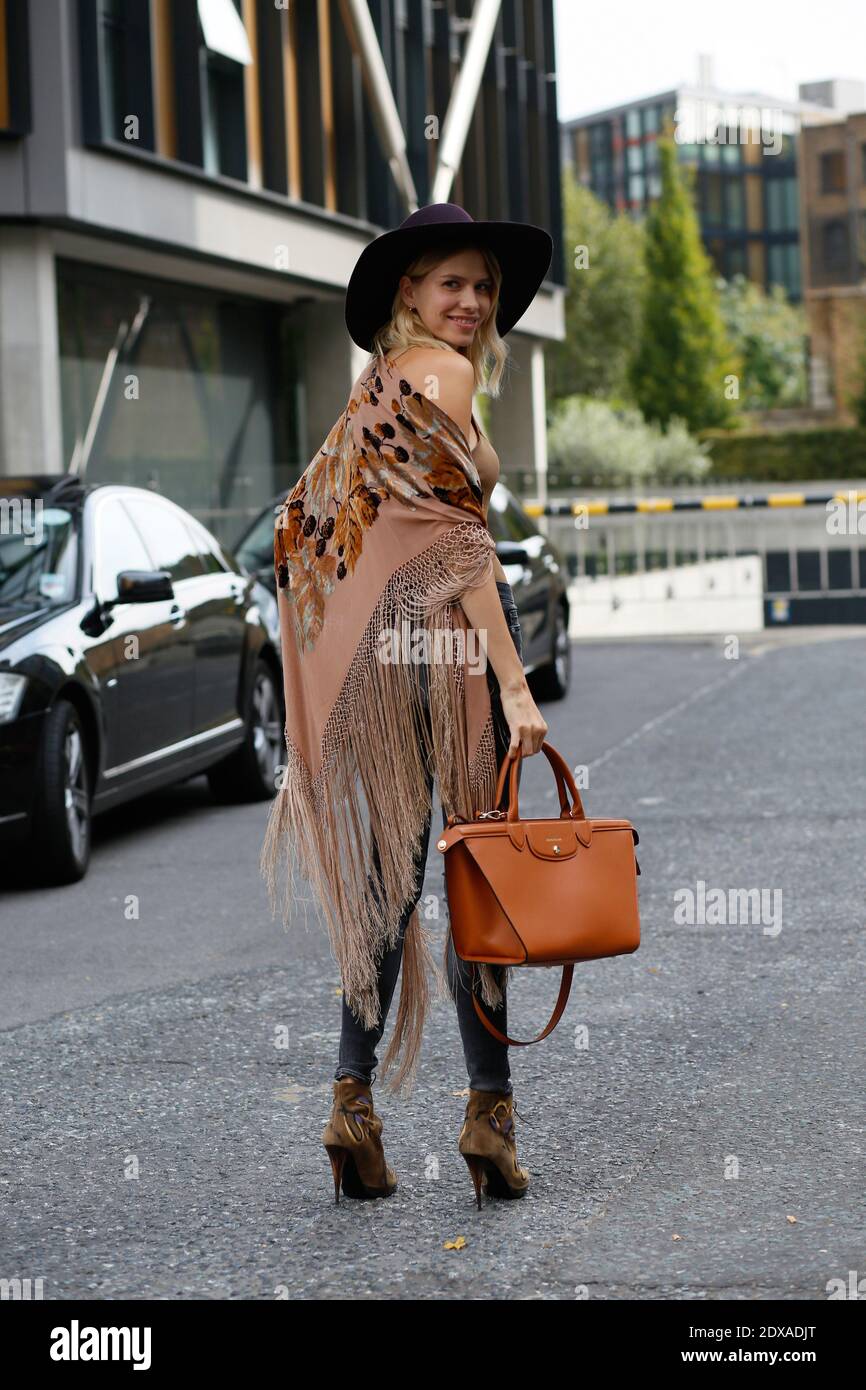 Elena Perminova, Lena Perminova, It-girl, arriving at Christoper Kane ...