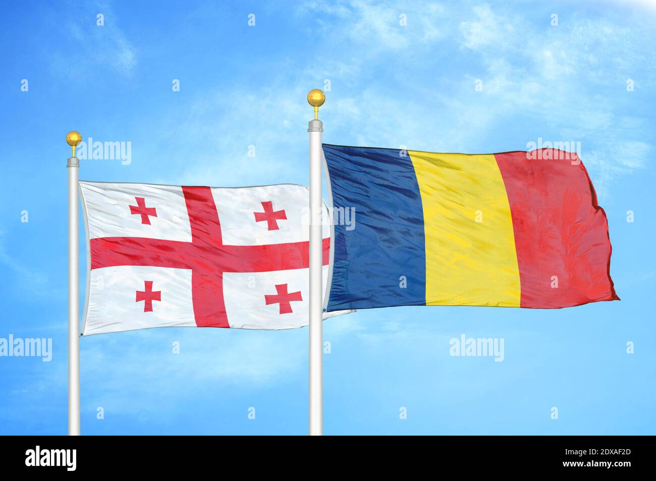 Georgia chad flag hi-res stock photography and images - Alamy
