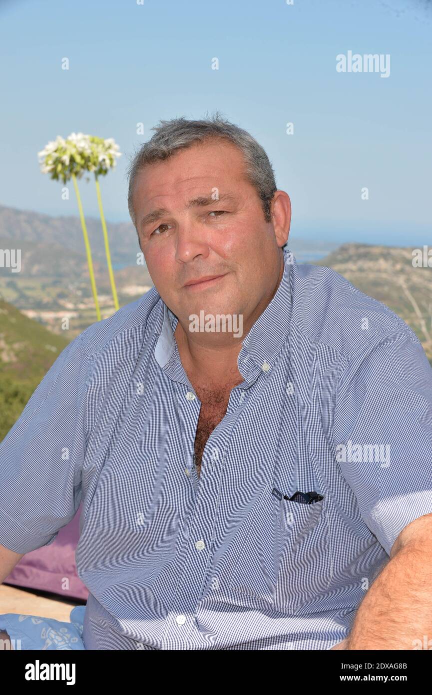 Laurent Gamelon during photo session in Saint-Florent, France on July ...
