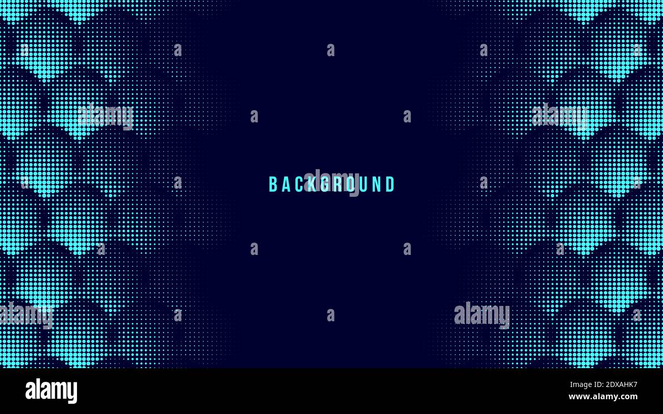 abstract hexagon halftone background vector illustration Stock Vector ...