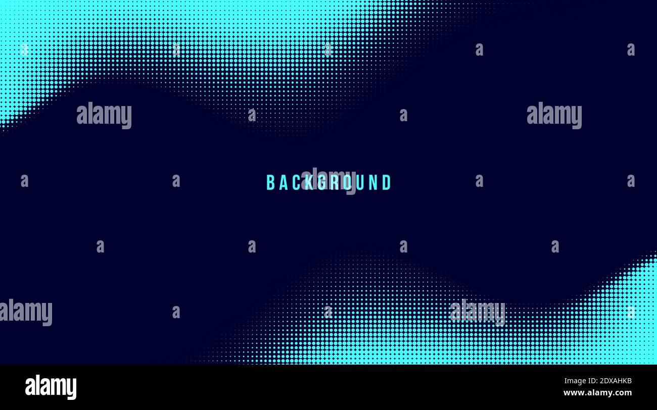 abstract wave halftone from dot vector illustration Stock Vector Image ...