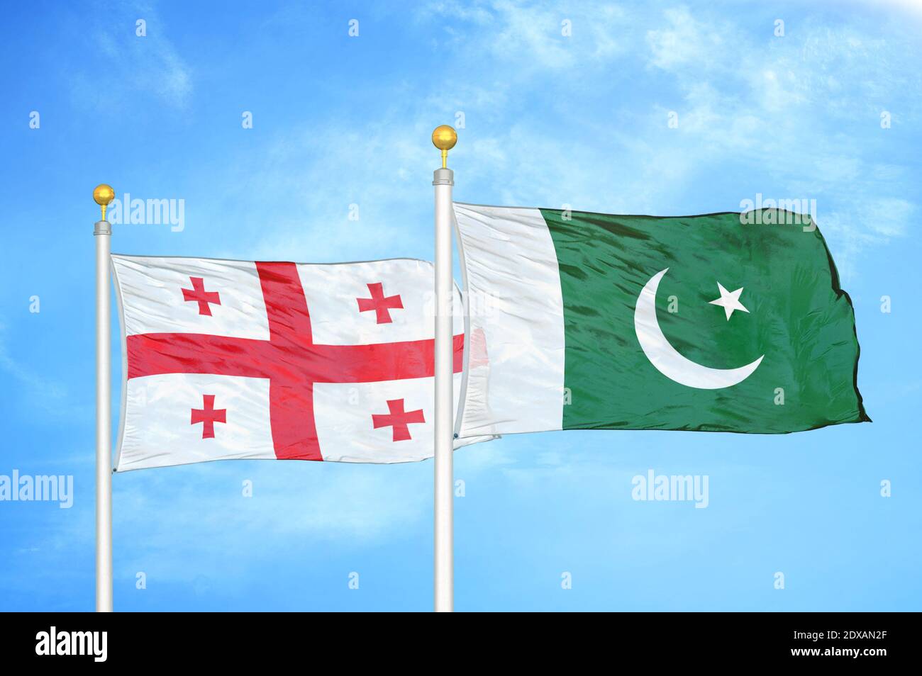 Georgia pakistan flag hi-res stock photography and images - Alamy
