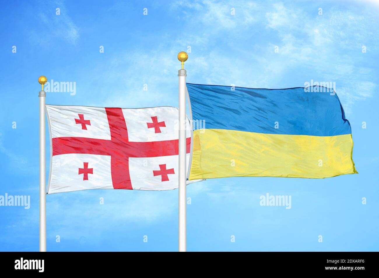 Ukraine georgia flag hi-res stock photography and images - Alamy