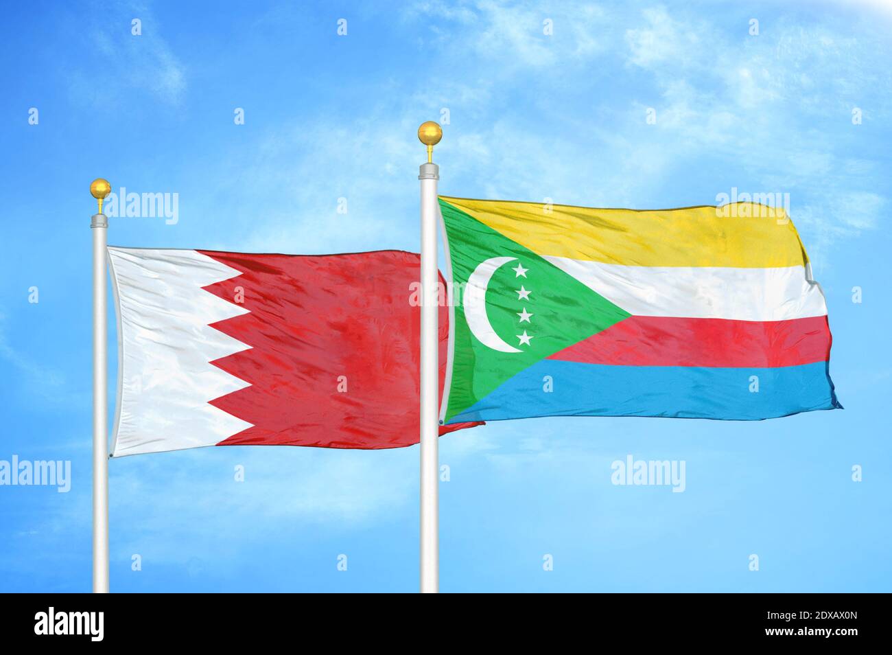 Bahrain comoros flag hi-res stock photography and images - Alamy