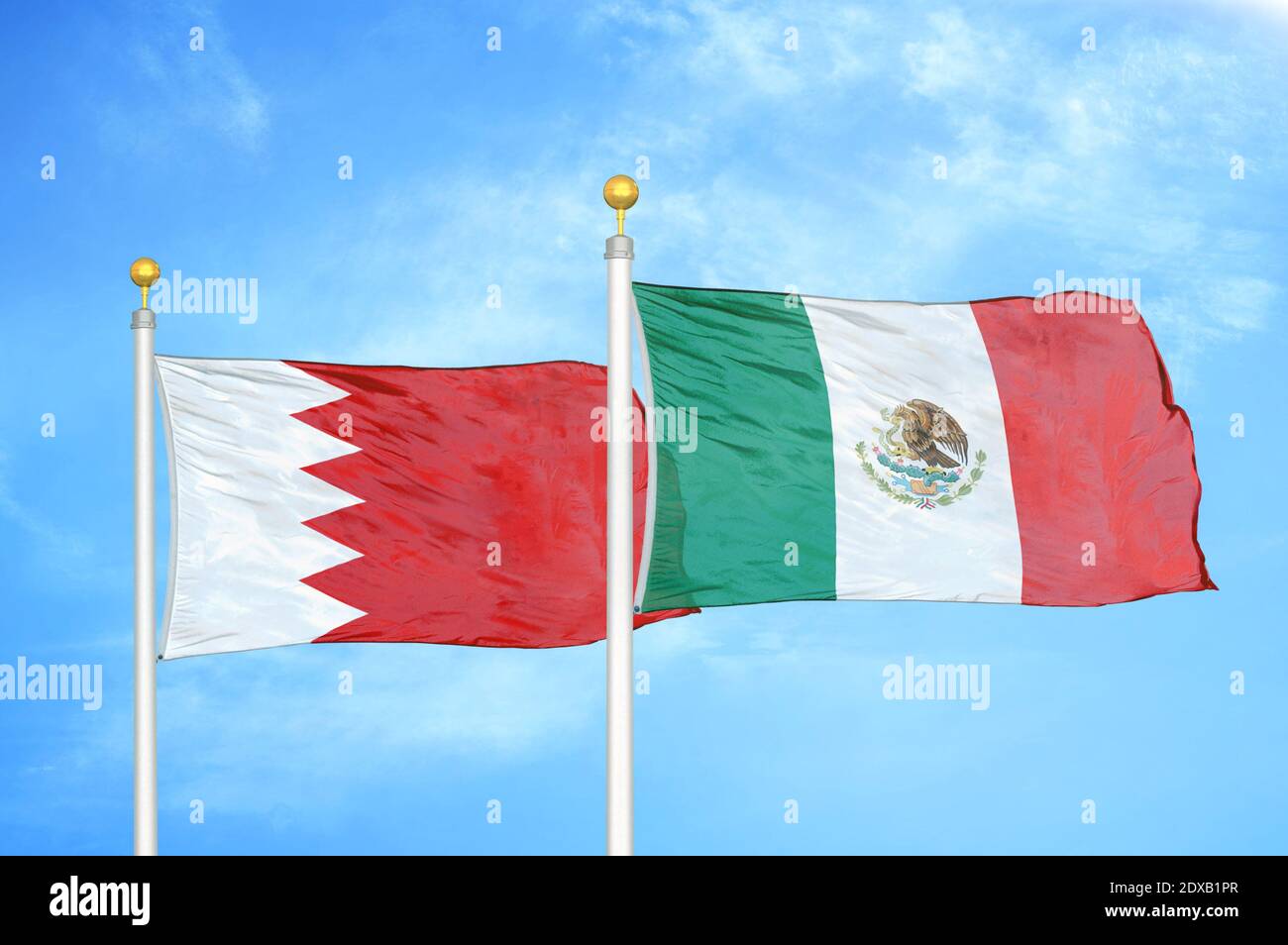 Mexico two flags blue hi-res stock photography and images - Alamy