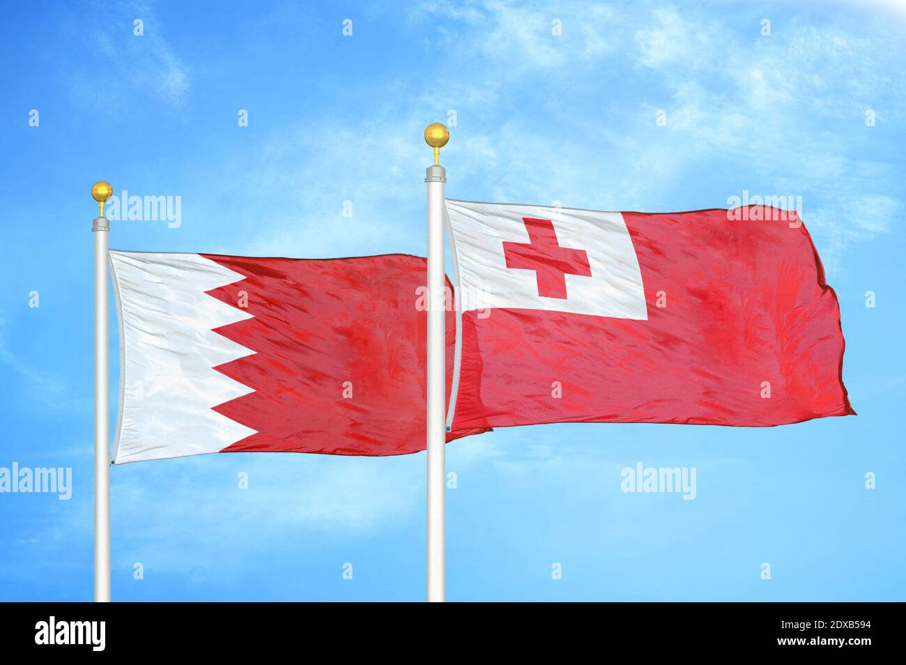 Bahrain tonga flag hi-res stock photography and images - Alamy