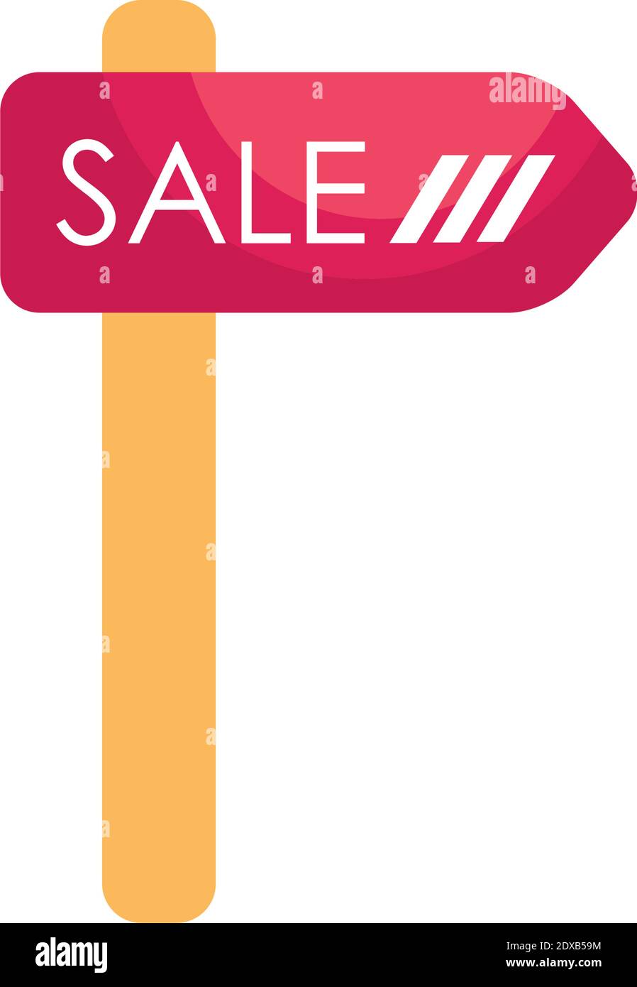 sale road sign icon over white background, colorful design, vector ...