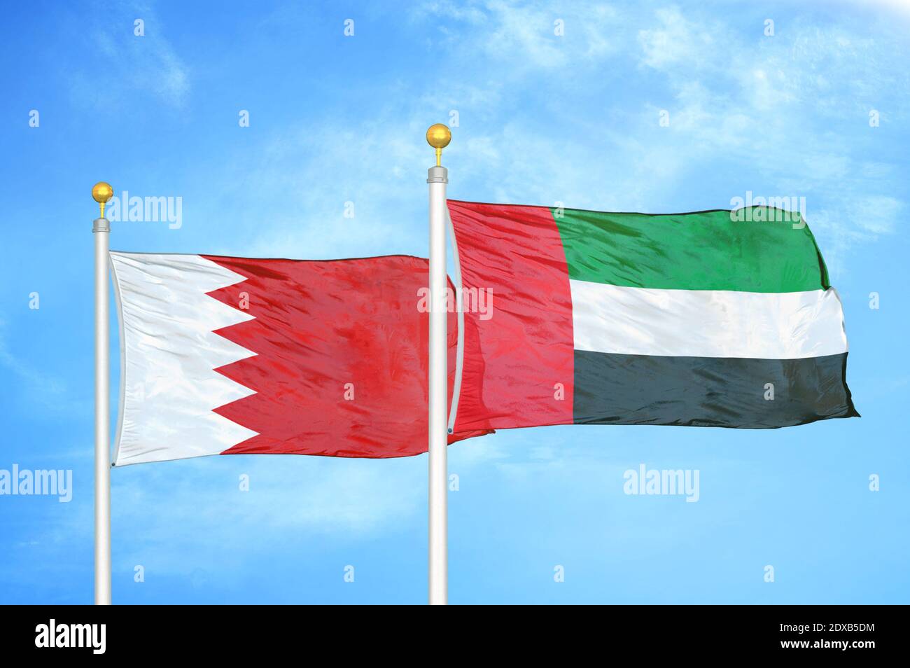 Emirates bahrain flag hi-res stock photography and images - Alamy