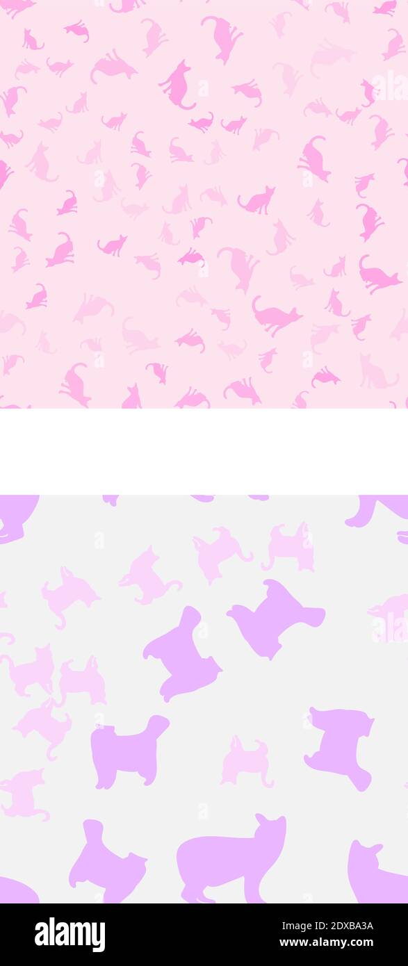 cute abstract cat pattern, vector illustration Stock Vector Image & Art ...