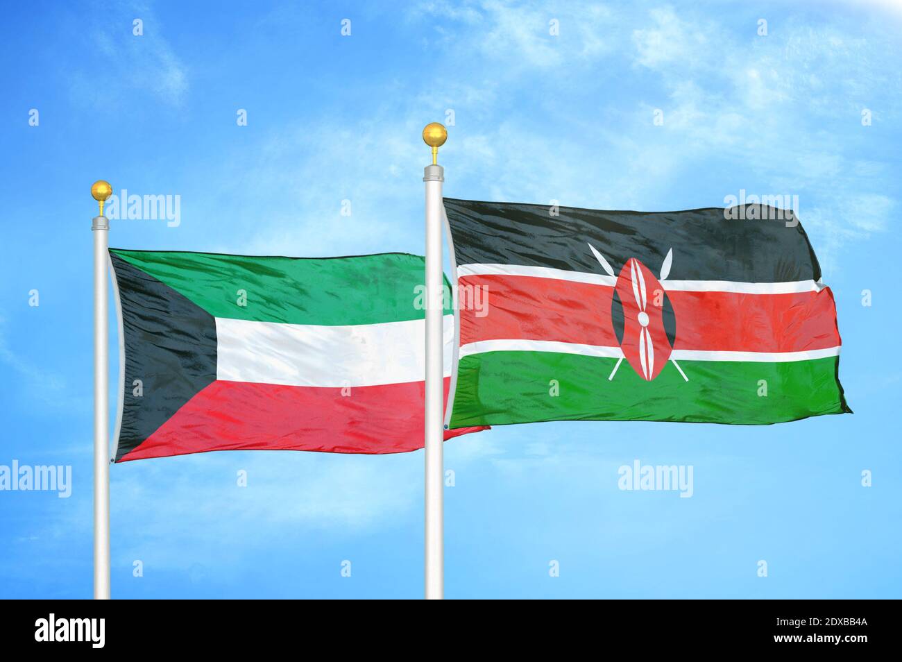 Kuwait kenya flag hi-res stock photography and images - Alamy
