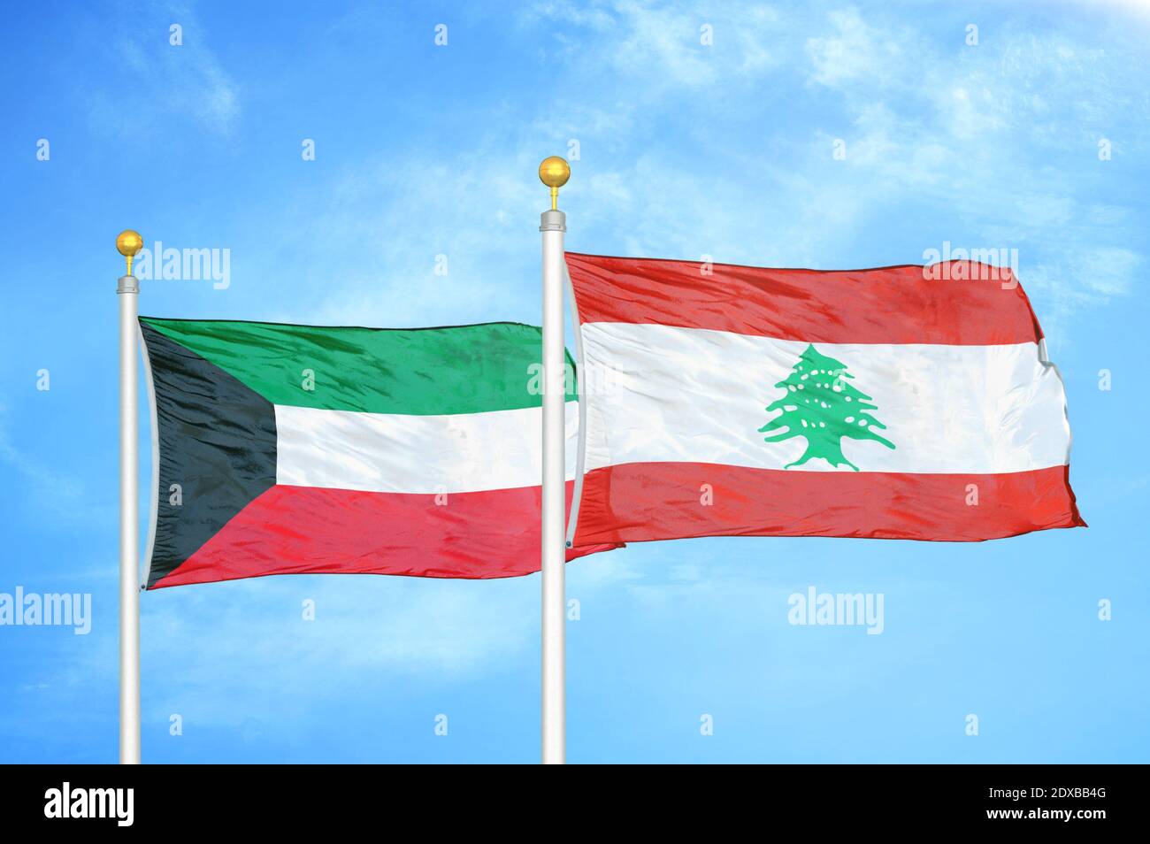 Kuwait lebanon flag hi-res stock photography and images - Alamy