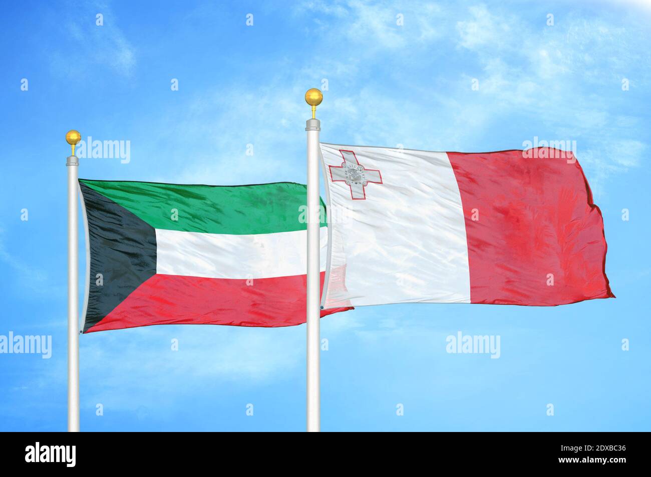 Malta kuwait flag hi-res stock photography and images - Alamy